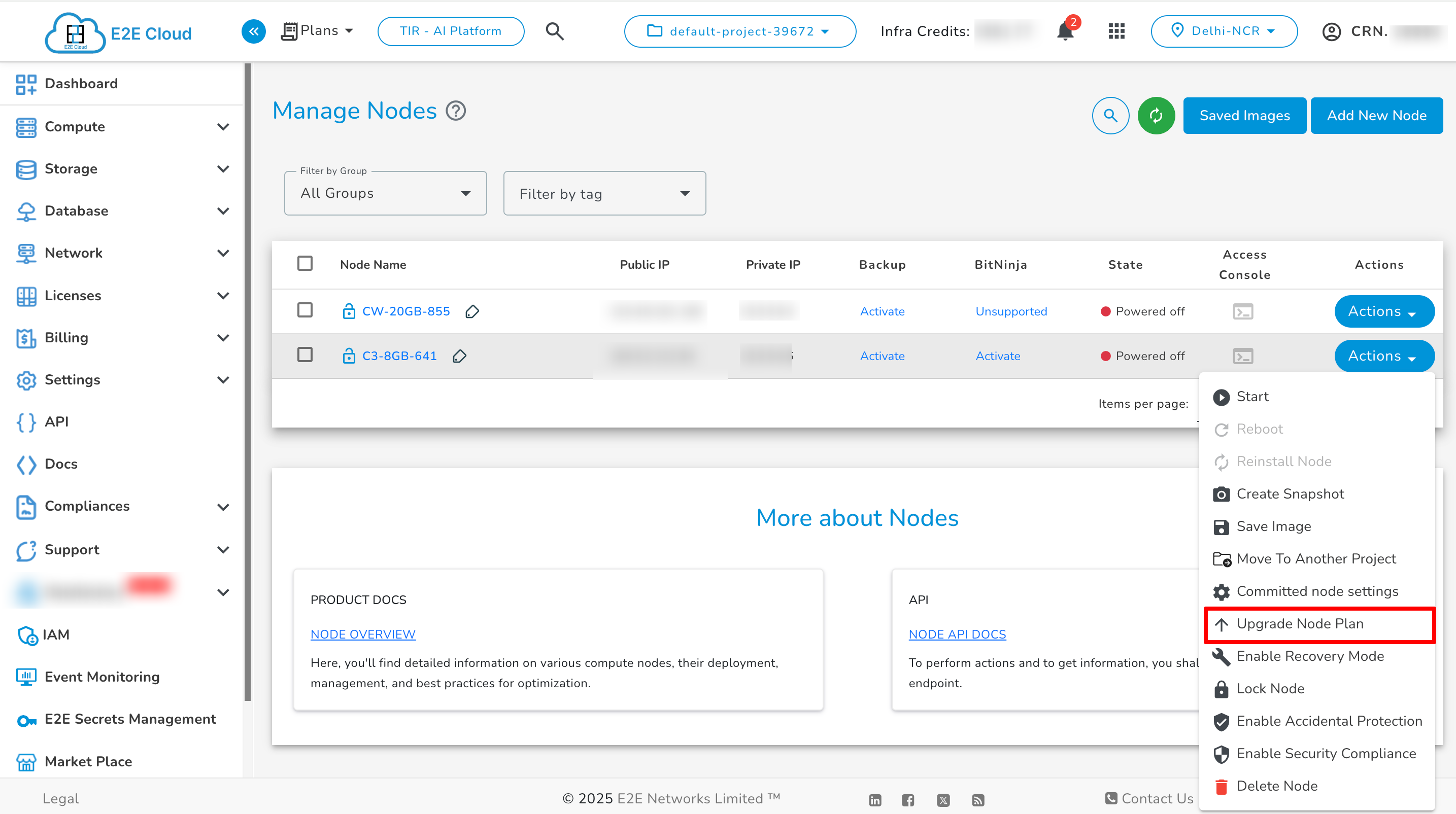 Committed Node | E2E Cloud
