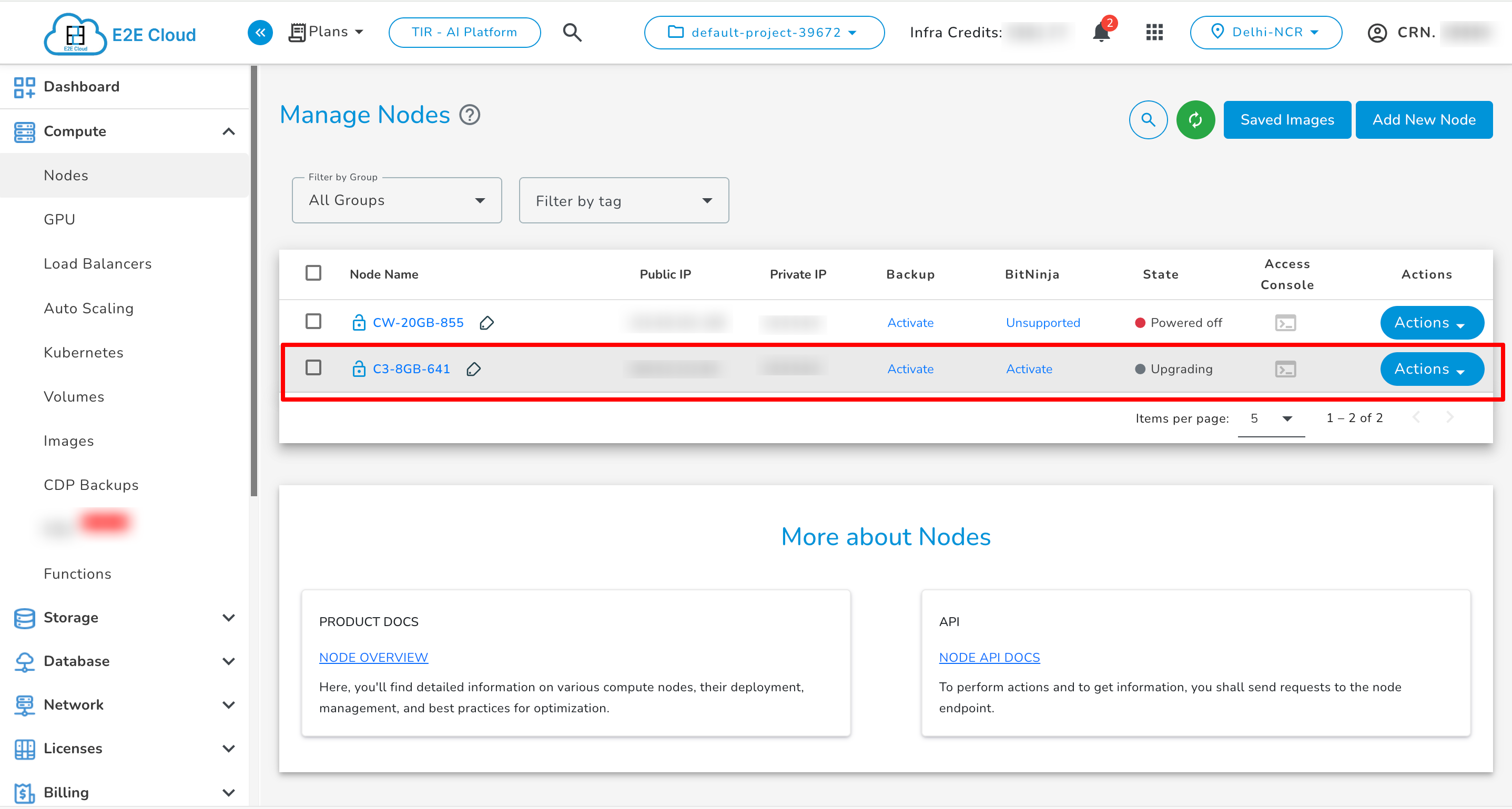 Committed Node | E2E Cloud