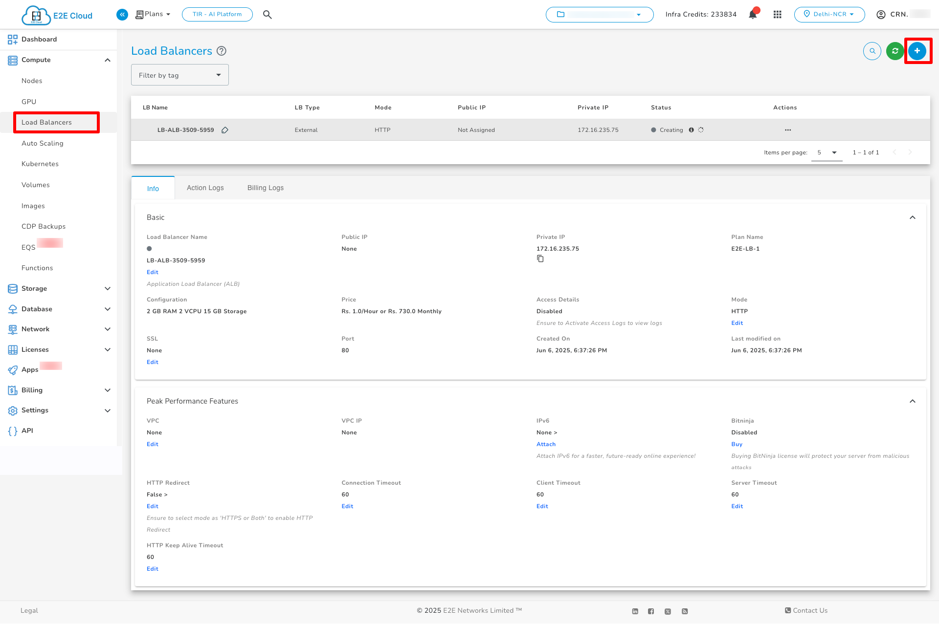 Create Encrypted Load Balancer | E2E Cloud