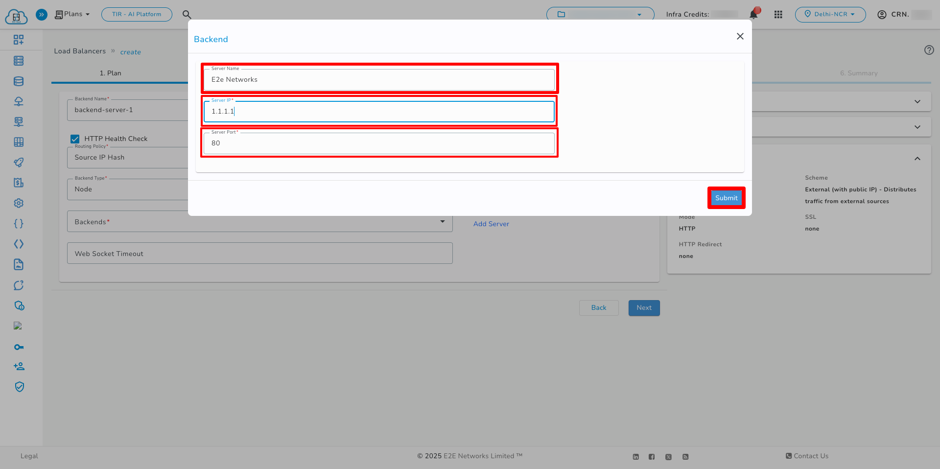 Create Encrypted Load Balancer | E2E Cloud