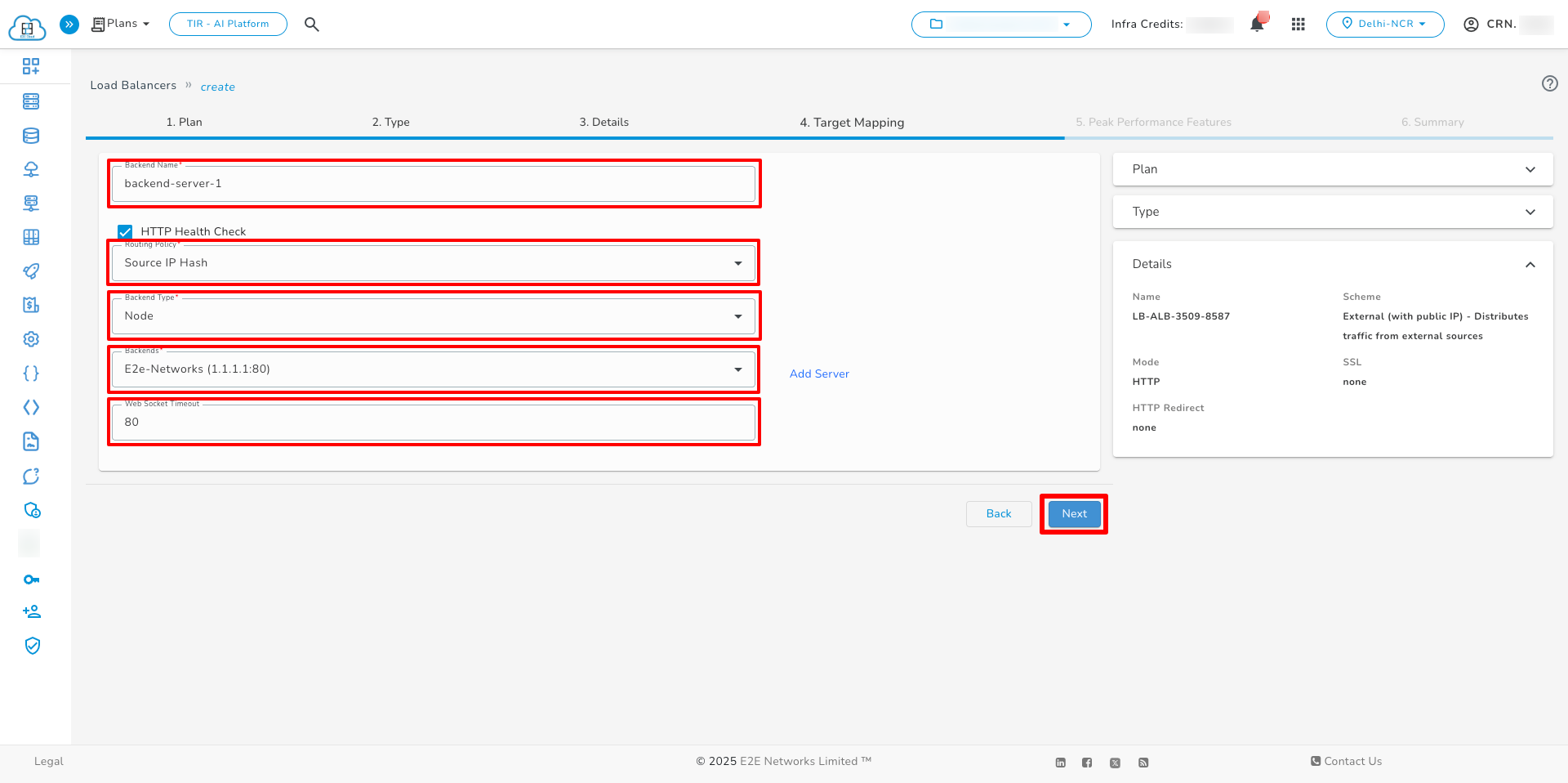Create Encrypted Load Balancer | E2E Cloud