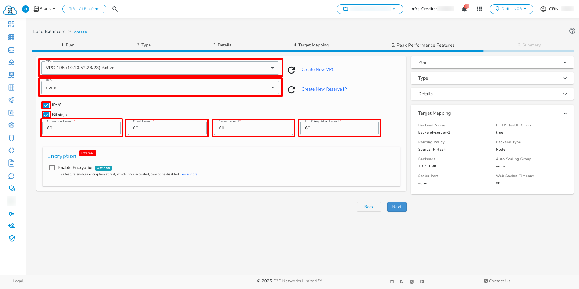 Create Encrypted Load Balancer | E2E Cloud