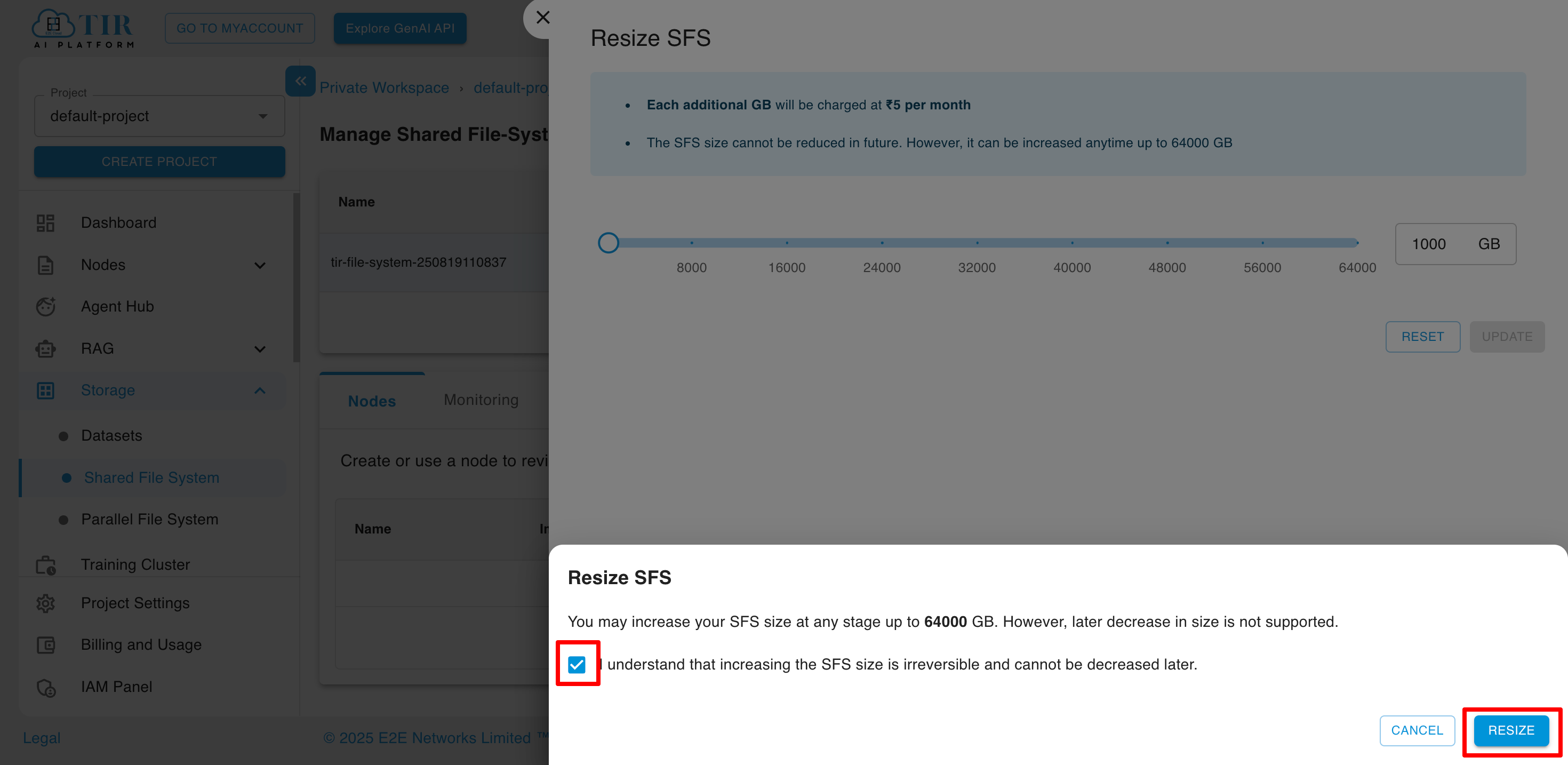 Configuring Shared File-System | E2E Cloud