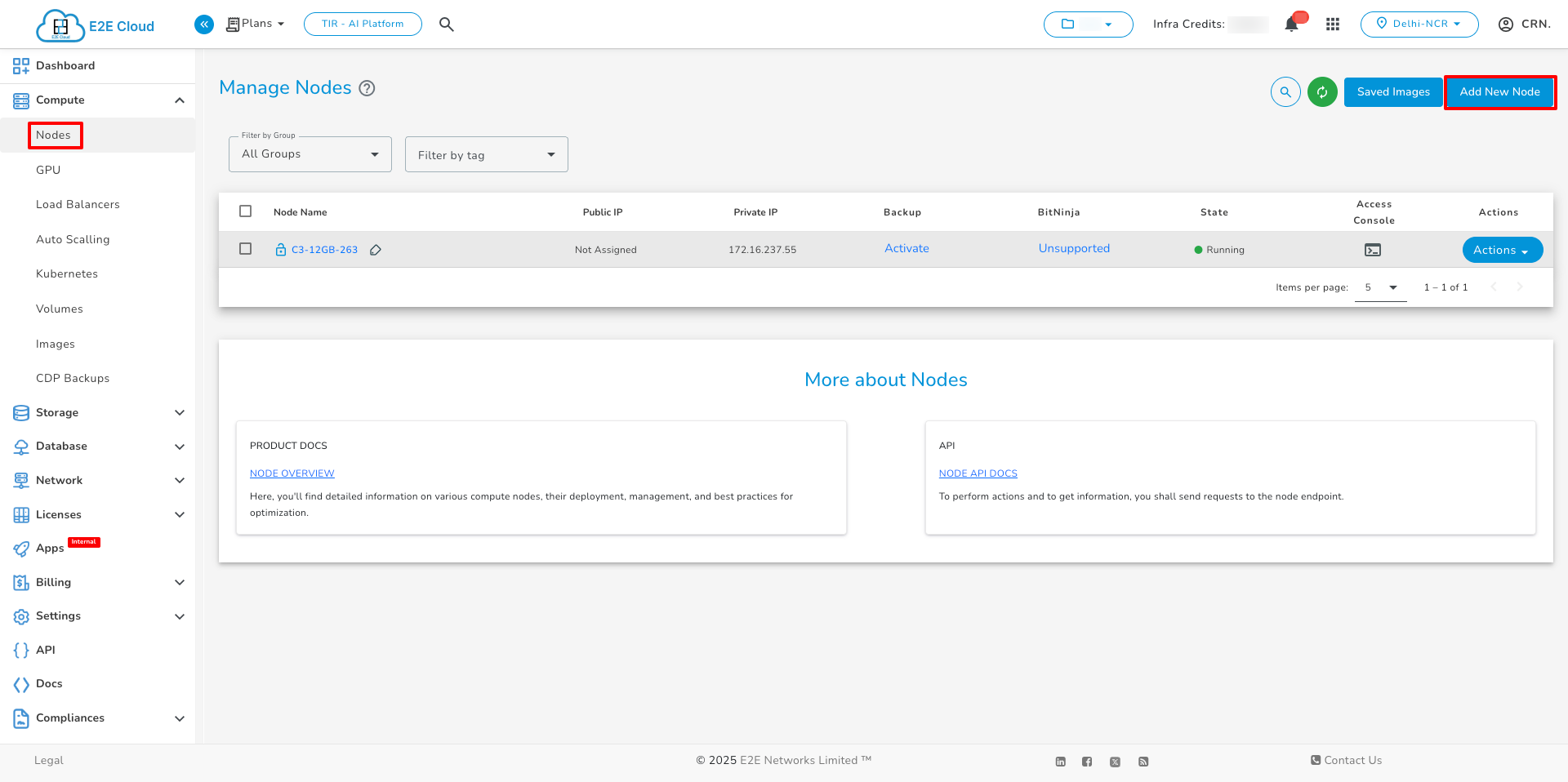 Create Encrypted Node | E2E Cloud