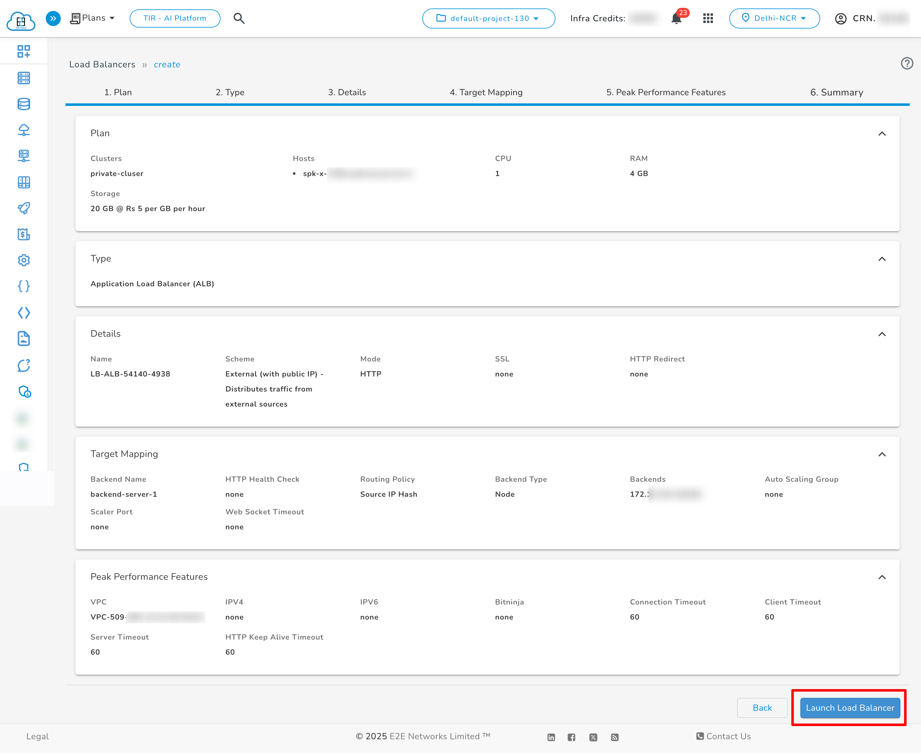 Load Balancer in Private Cluster | E2E Cloud