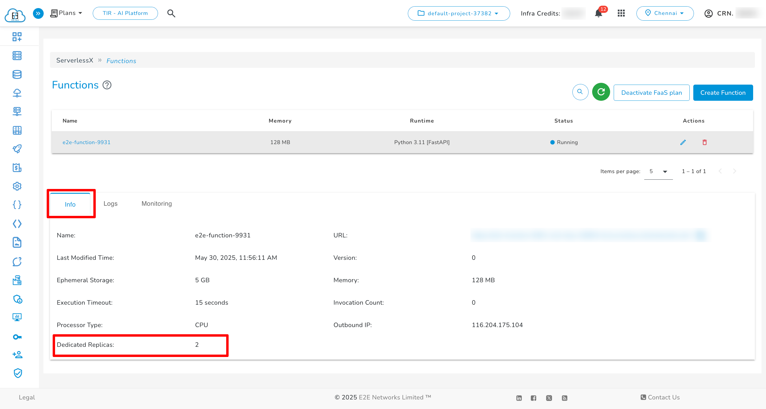 ServerlessX (FaaS) | E2E Cloud
