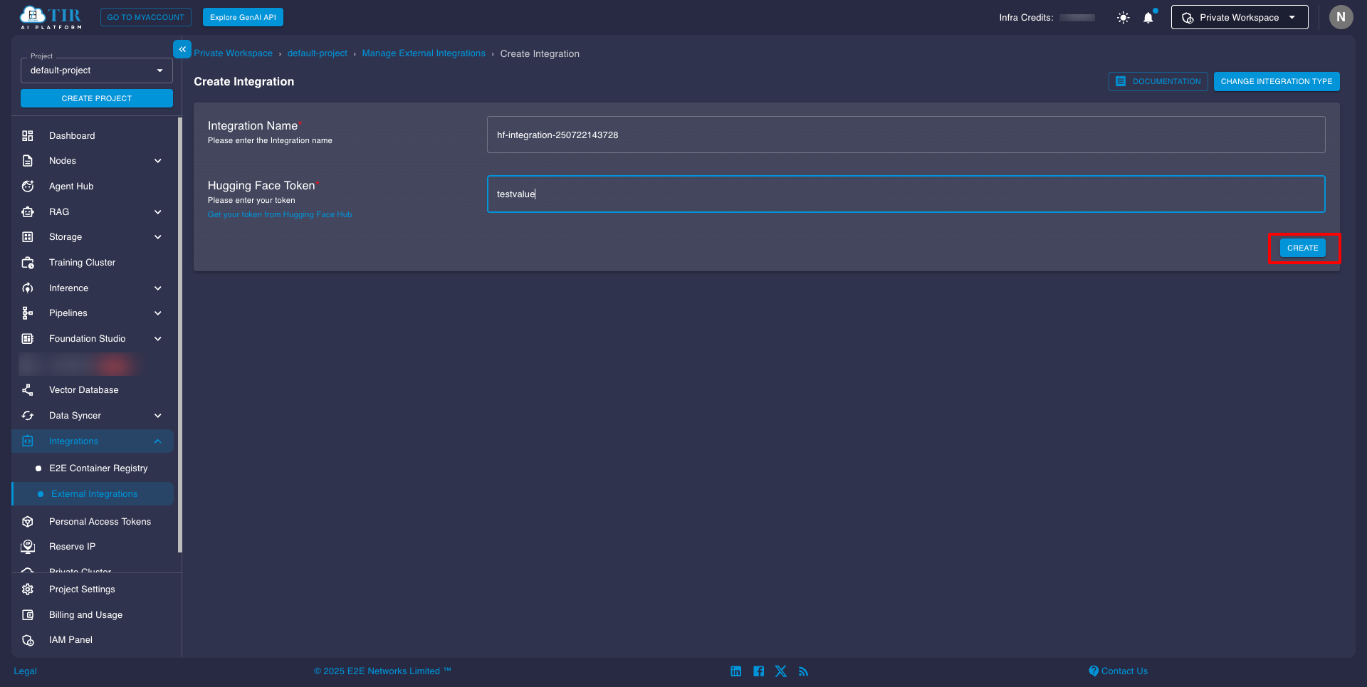 External Integrations | E2E Cloud