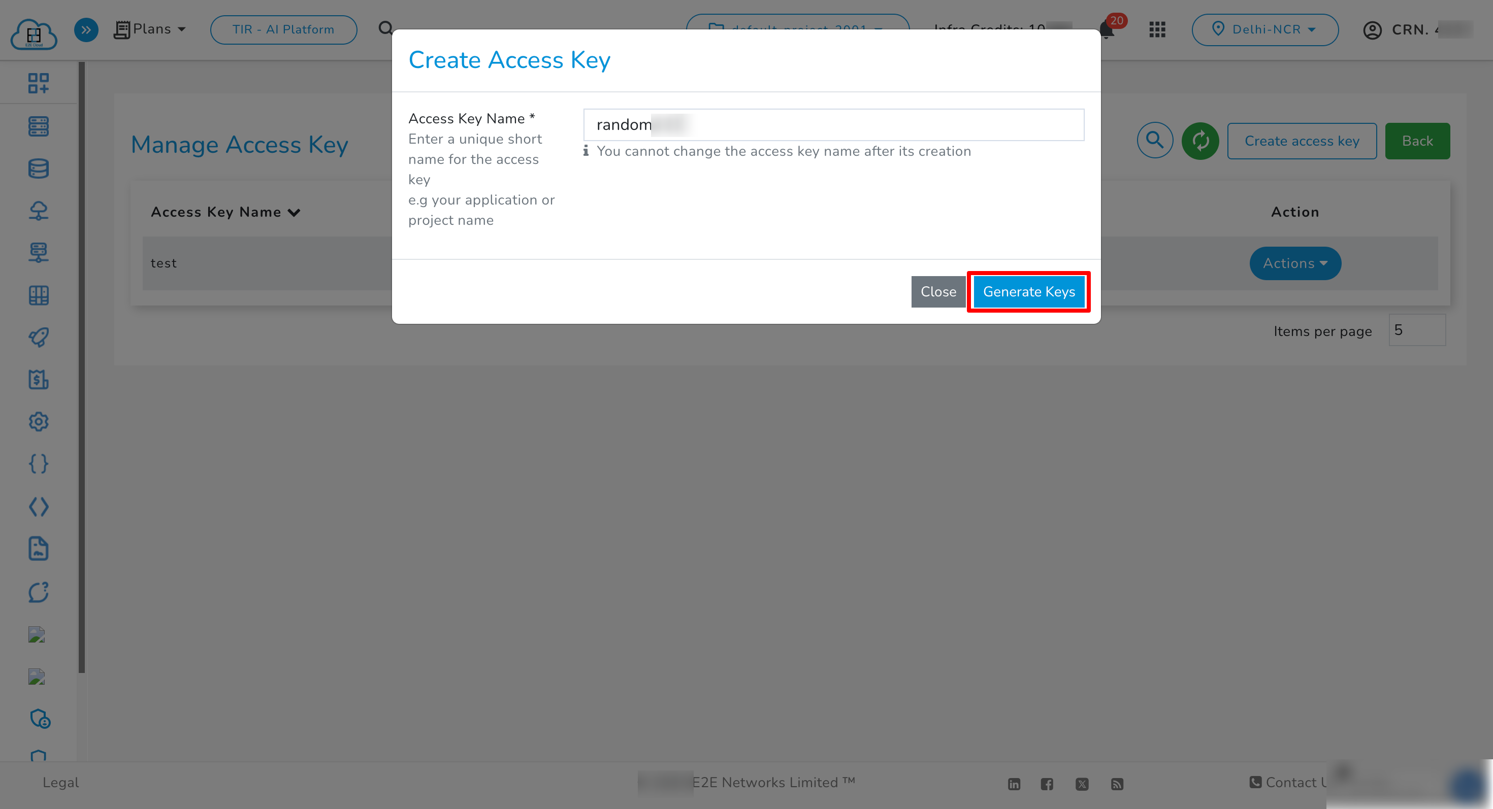 Steps for Encryption | E2E Cloud