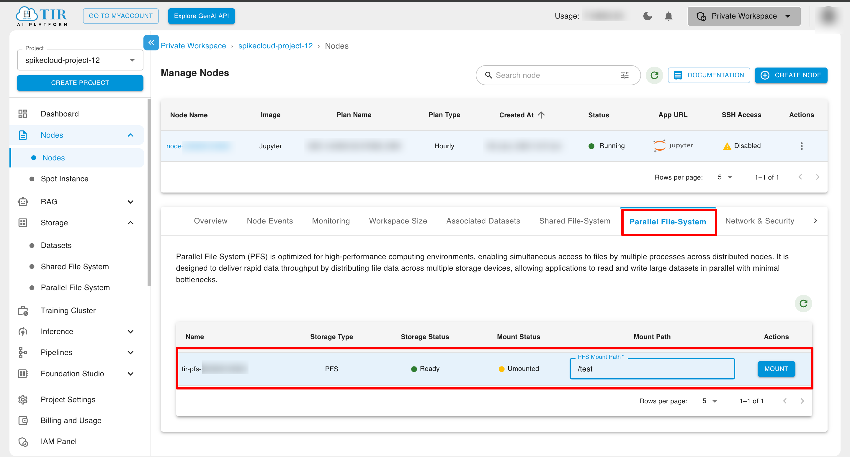 Parallel File-System | E2E Cloud