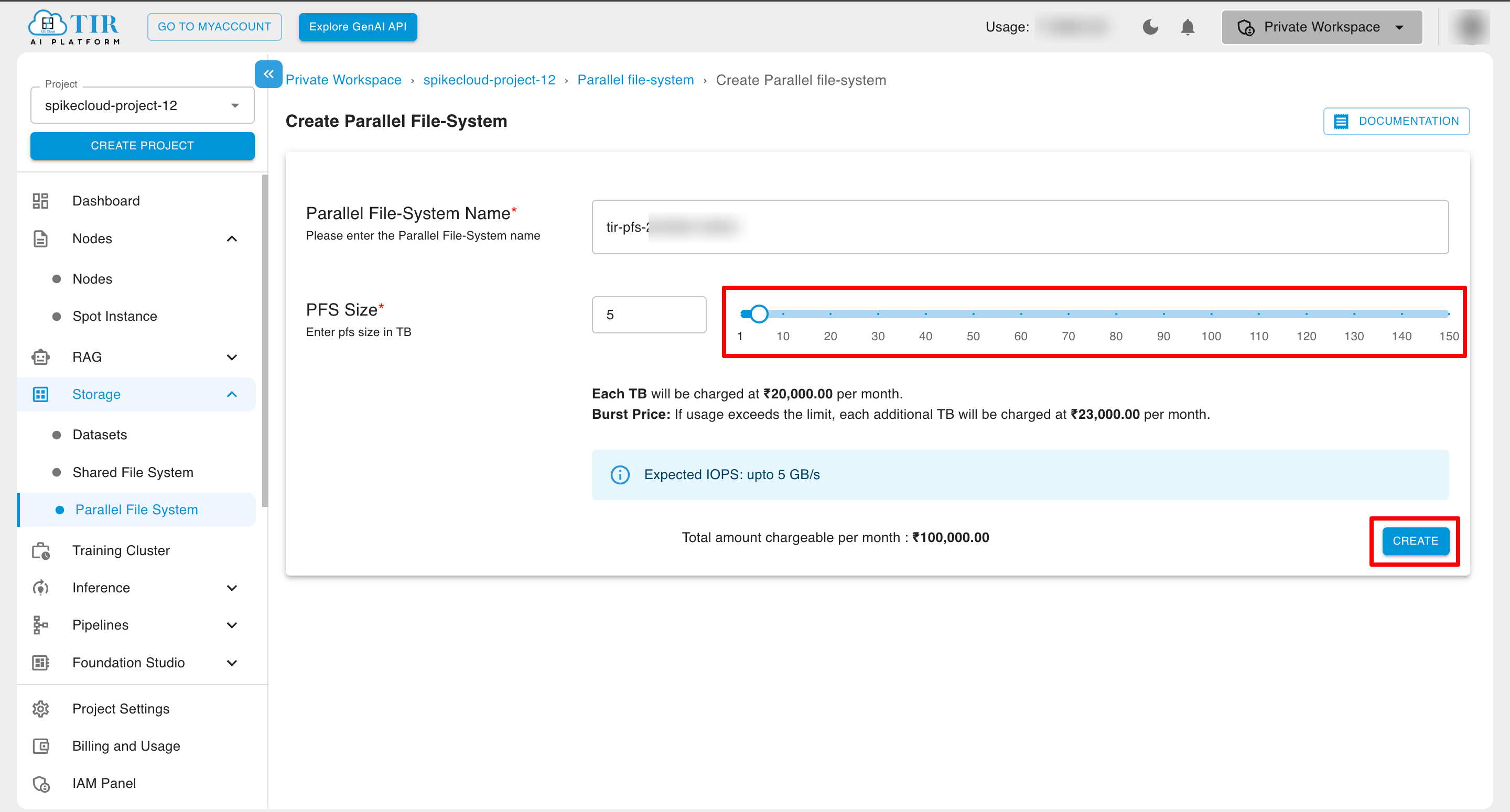 Parallel File-System | E2E Cloud