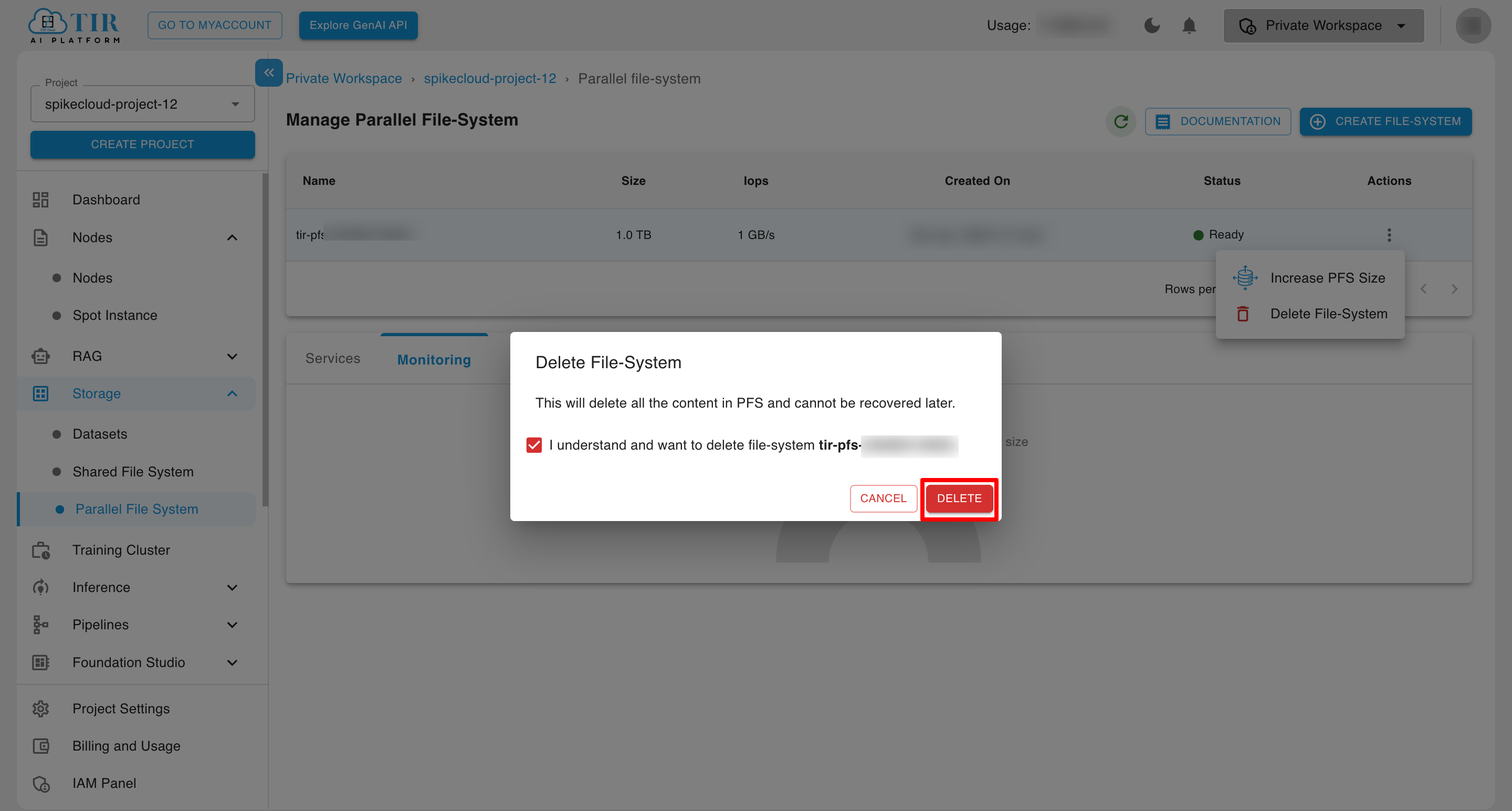 Parallel File-System | E2E Cloud