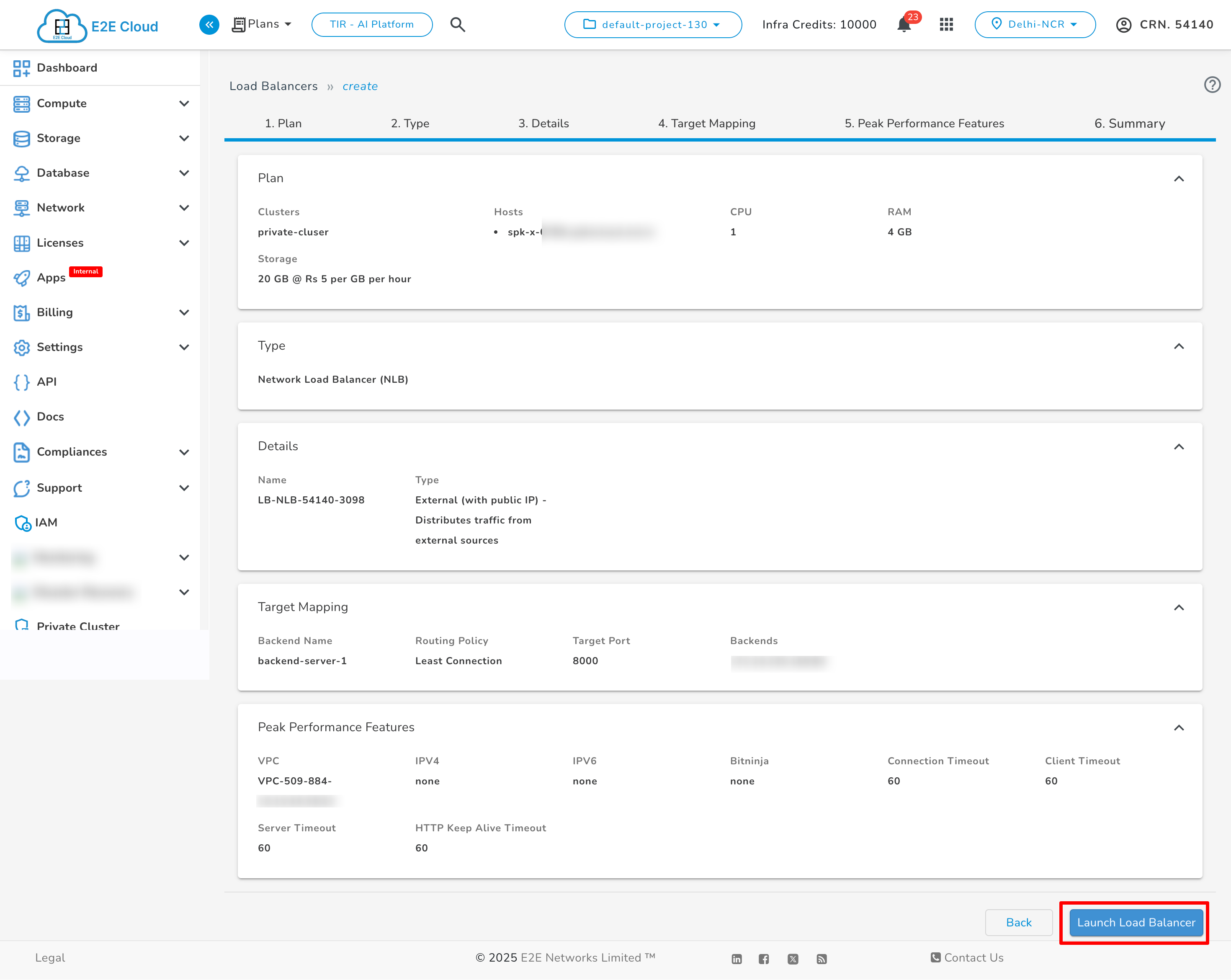 Load Balancer in Private Cluster | E2E Cloud