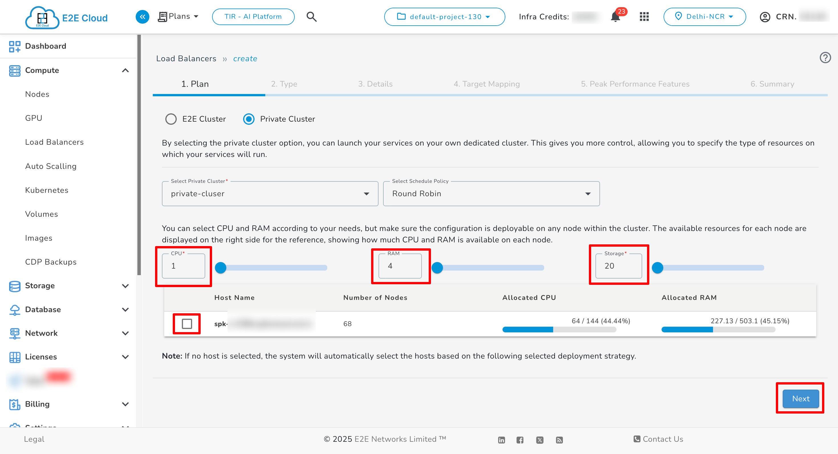 Load Balancer in Private Cluster | E2E Cloud
