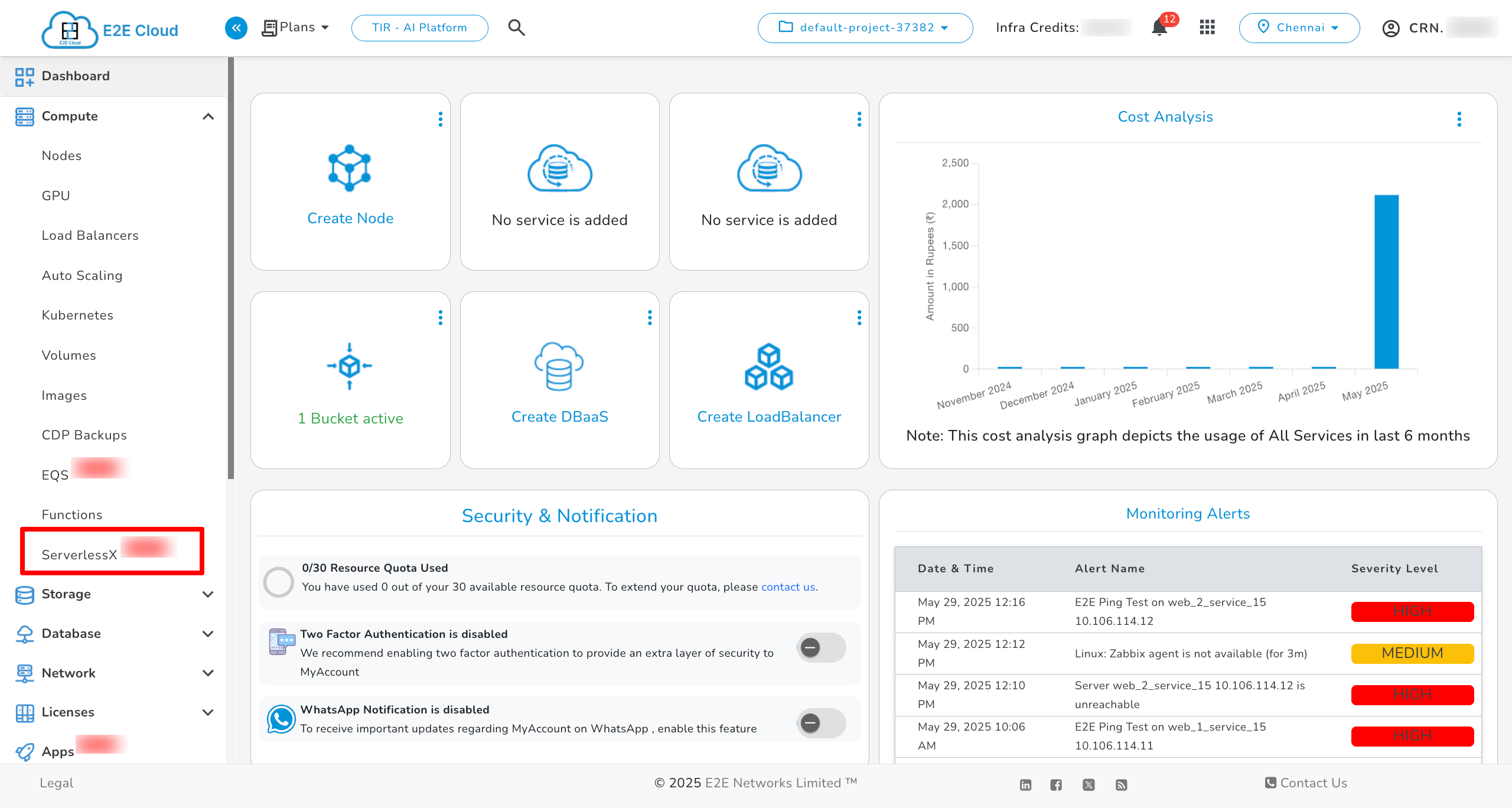 ServerlessX (FaaS) | E2E Cloud