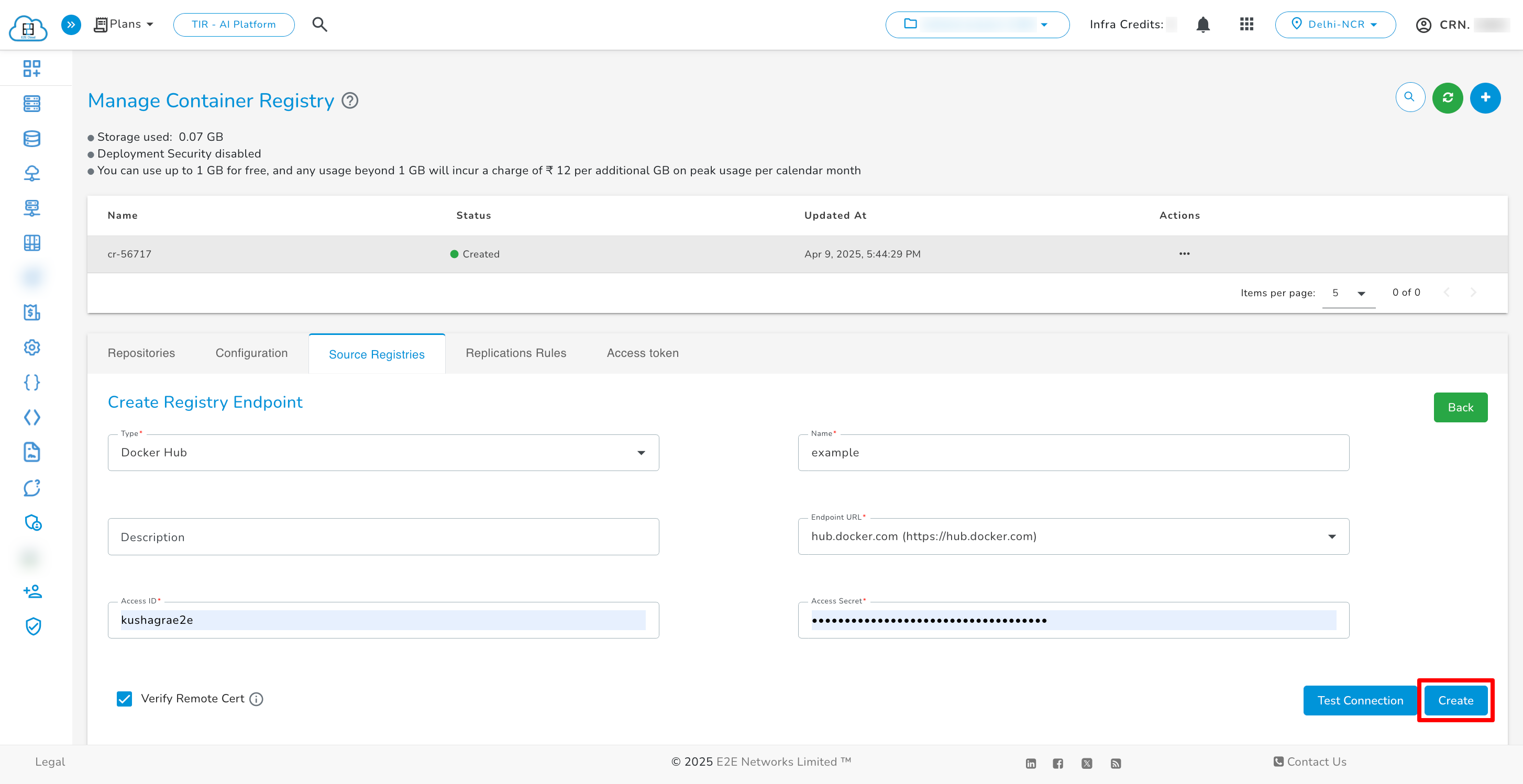 Pull operations | E2E Cloud
