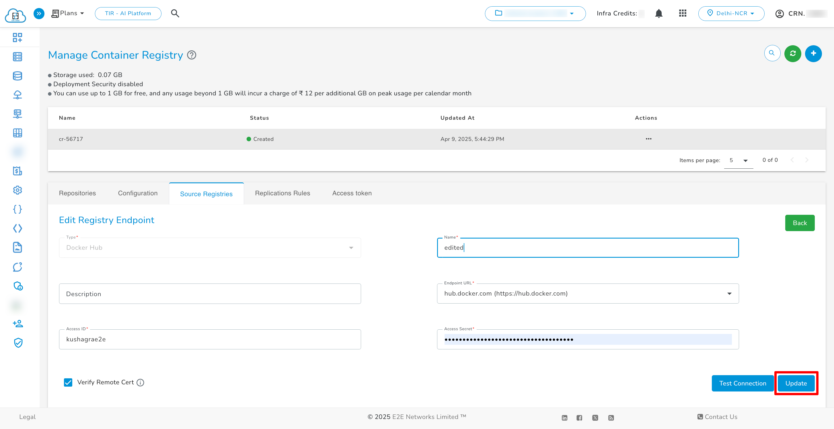 Pull operations | E2E Cloud